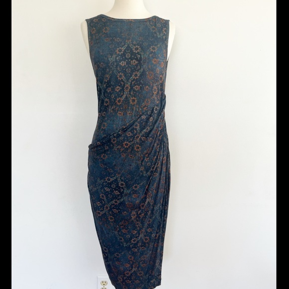 Peruvian Connection | Dresses | Peruvian Connection Green Floral Fitted ...